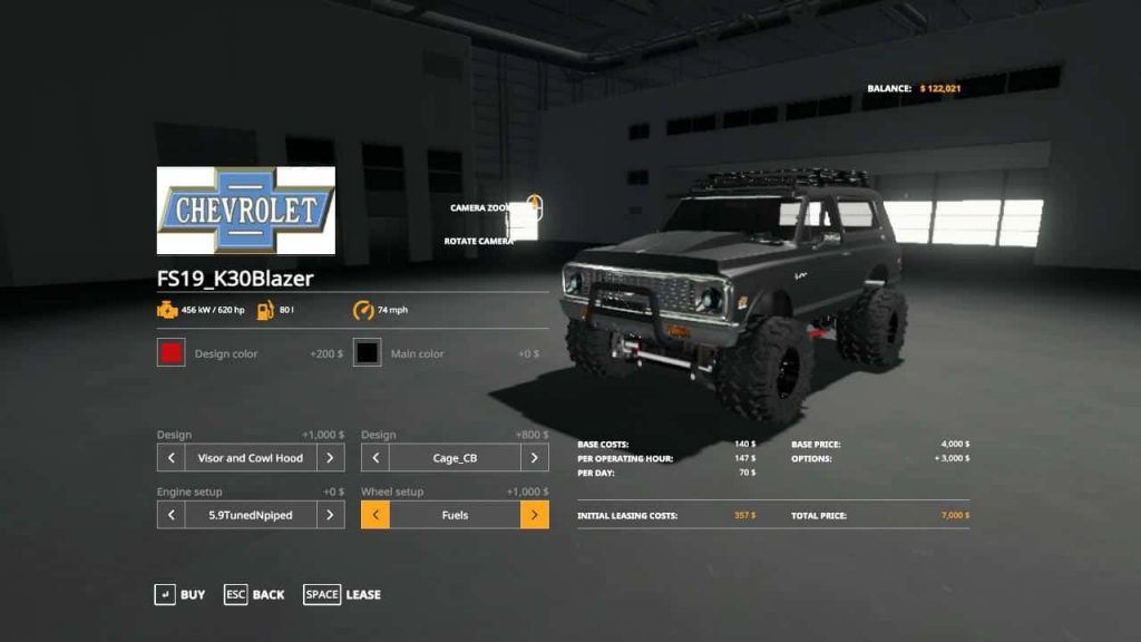 K30 Blazer v1.0 FS19 Mod | FS25 Mods / FS22 Mods