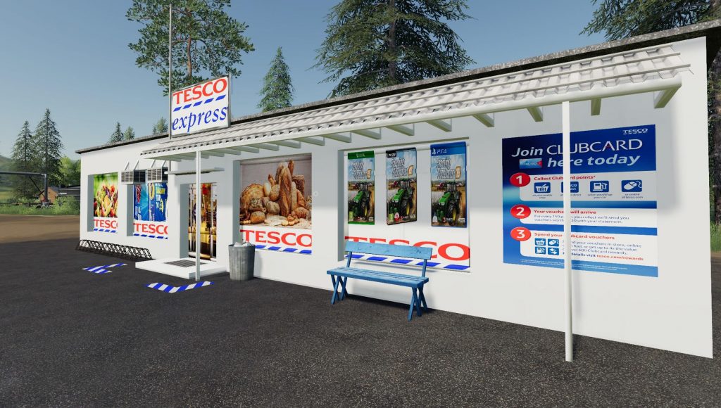 Point de vente de lait et d'œufs Tesco Express V1.1 FS19 Mod | FS25 ...