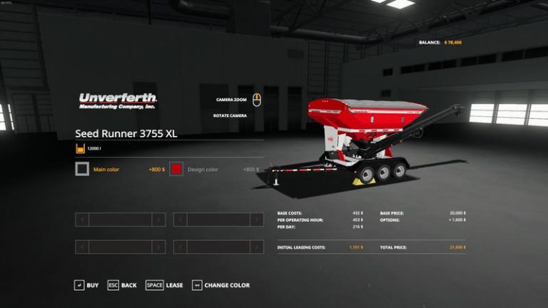 Seed Runner 3755 XL v1.0.1.0 FS19 Mod | FS25 Mods / FS22 Mods