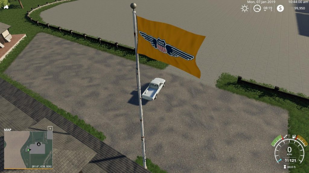 Tribute Union Pacific flag v1.0.0 FS19 Mod | FS25 Mods / FS22 Mods