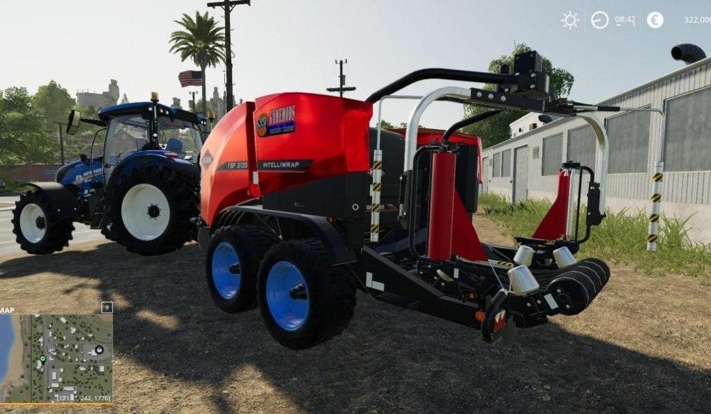 FAST BALER WRAPPER 10 mètres v1.0 FS19 Mod | FS25 Mods / FS22 Mods