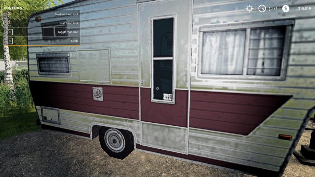 Placeable Camper v1.0 FS19 Mod | FS25 Mods / FS22 Mods