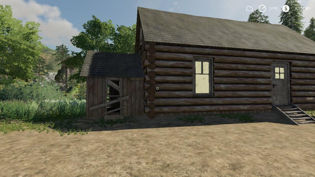 Cabane en rondins v1.0 FS19 Mod | FS25 Mods / FS22 Mods