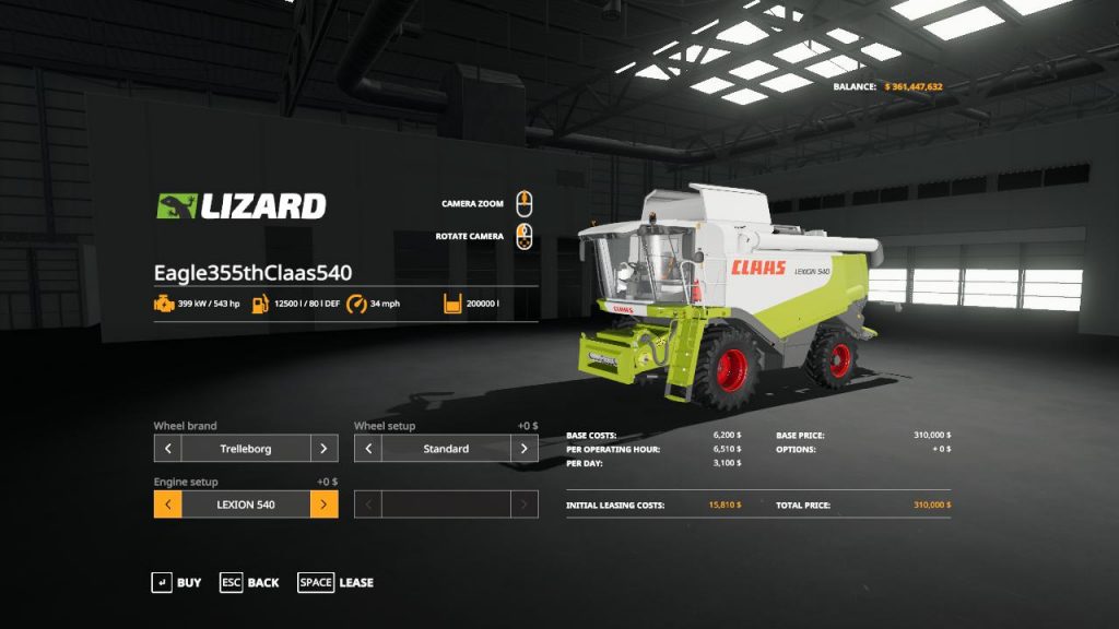 Claas 540 Pack v1.0 FS19 Mod | FS25 Mods / FS22 Mods