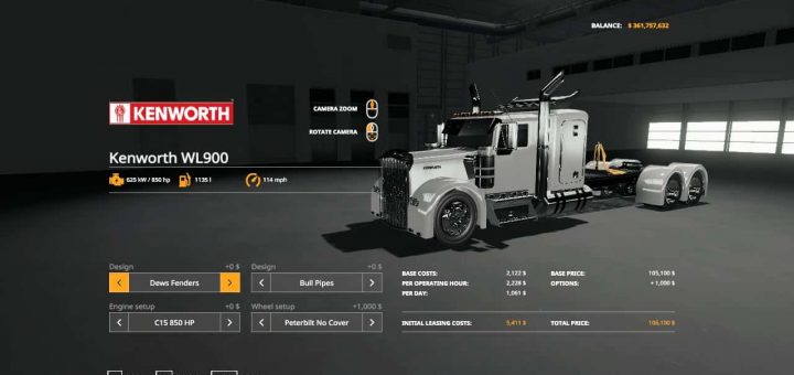 Kenworth T408 SAR v1.0 FS19 - FS22 Mod / F19 Mod