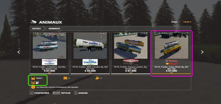 Remorque Kane 15T v1.0 FS19 - FS22 Mod / F19 Mod