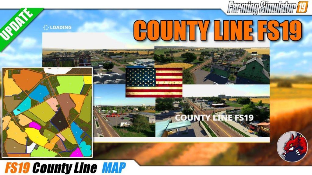 County Line Seasons 19 AutoDrive v1.0 FS19 Mod | FS25 Mods / FS22 Mods