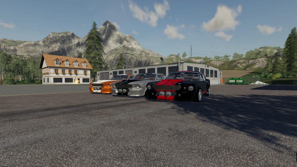 Ford Mustang GT500 Eleanor v1.0 FS19 Mod | FS25 Mods / FS22 Mods