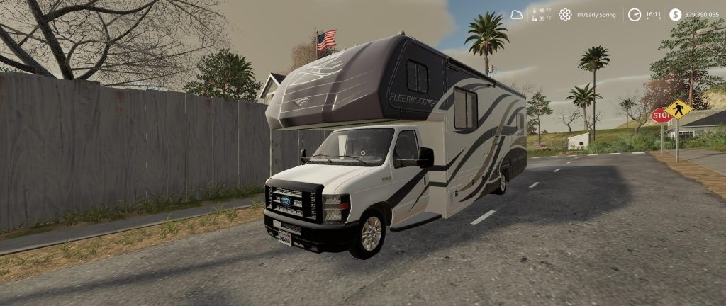 Fleetwood RV v1.0 FS19 Mod | FS25 Mods / FS22 Mods