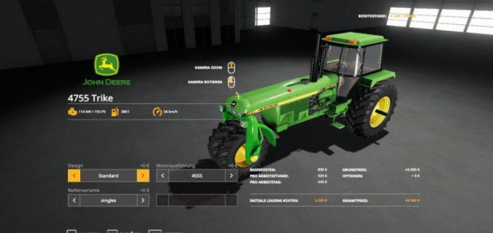 John Deere 4640 Version modifiée FS19 - FS22 Mod / F19 Mod