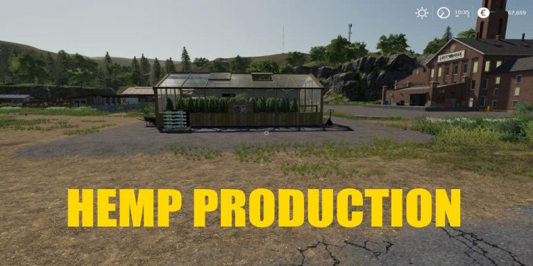 HEMP PRODUCTION v1.0.5 FS19 Mod | FS25 Mods / FS22 Mods