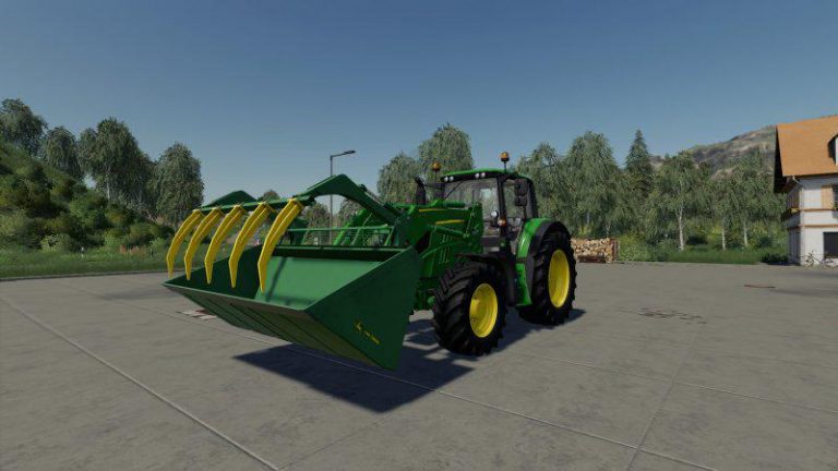 John Deere Grapple Bucket v1.0.0.0 FS19 Mod | FS25 Mods / FS22 Mods