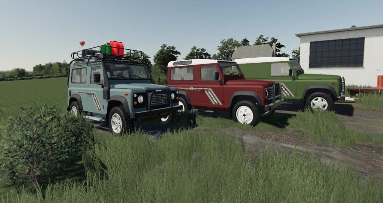 Land Rover Defender Pack v1.0 FS19 Mod | FS25 Mods / FS22 Mods