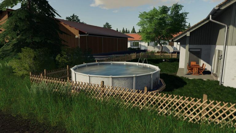 Piscine pour la décoration v1.2.0.0 FS19 Mod | FS25 Mods / FS22 Mods