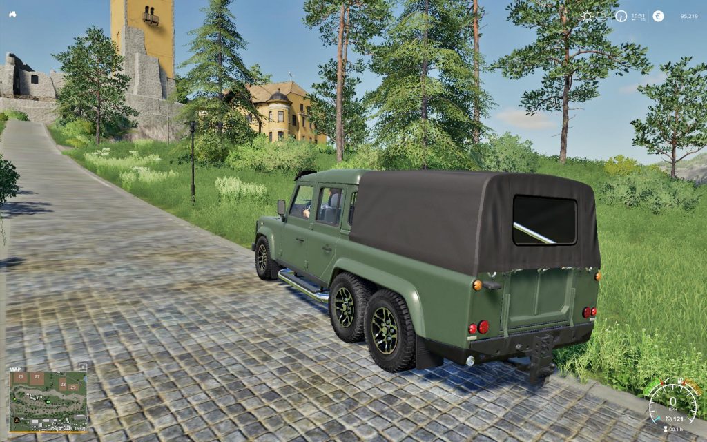 LandRover Defender 110 6X6 v1.0 FS19 Mod | FS25 Mods / FS22 Mods