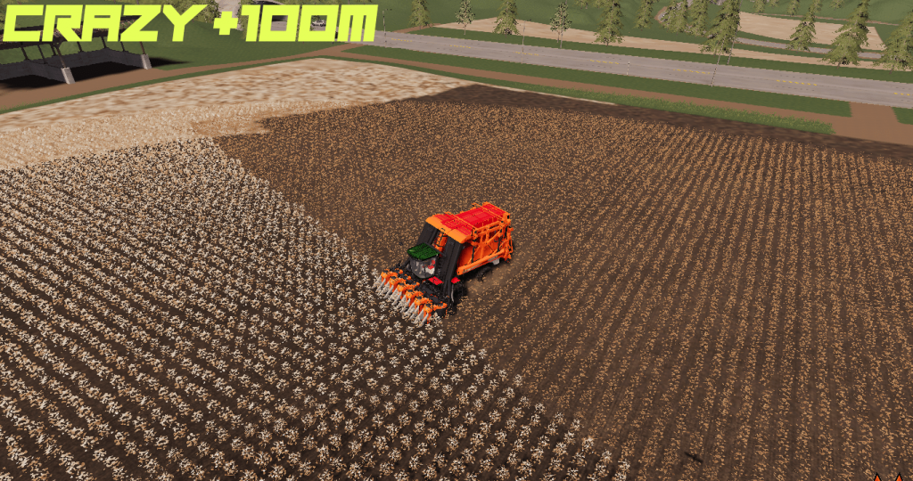 Crazy + 100m CASEIH Module Express 635 Coton Harvester FS19 Mod | FS25 ...