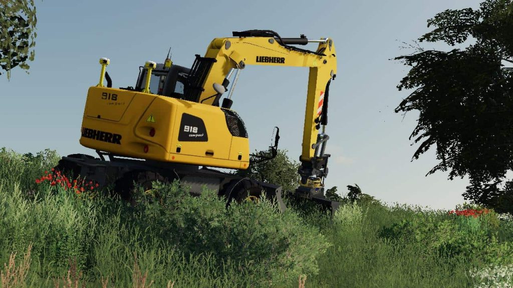 Liebherr 918 + Pack Engcon v2.0 FS19 Mod | FS25 Mods / FS22 Mods