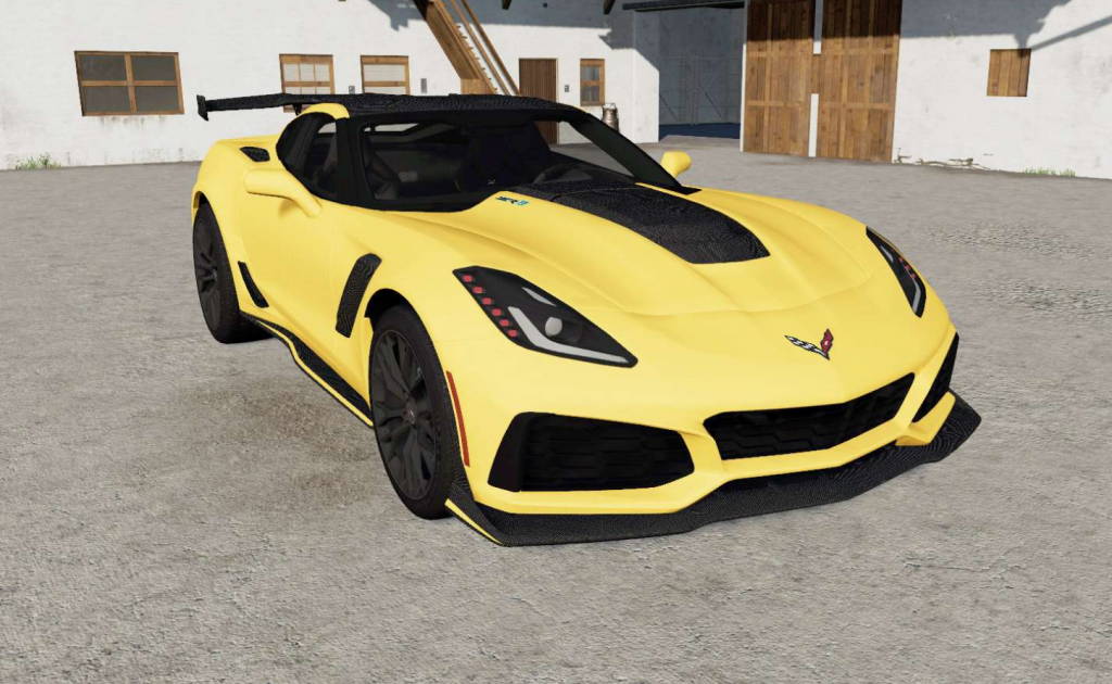 Chevrolet Corvette ZR1 (C7) 2015 v1.0 FS19 Mod | FS25 Mods / FS22 Mods