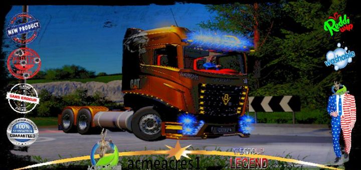 Scania R620 Topline 6x2 Boogie v1.0 FS19 - FS22 Mod / F19 Mod