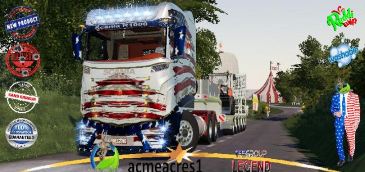 Scania R Box Truck Edit v1.40 FS19 - FS22 Mod / F19 Mod