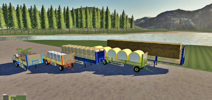 Remorque Fedex V1.0 FS19 - FS22 Mod / F19 Mod