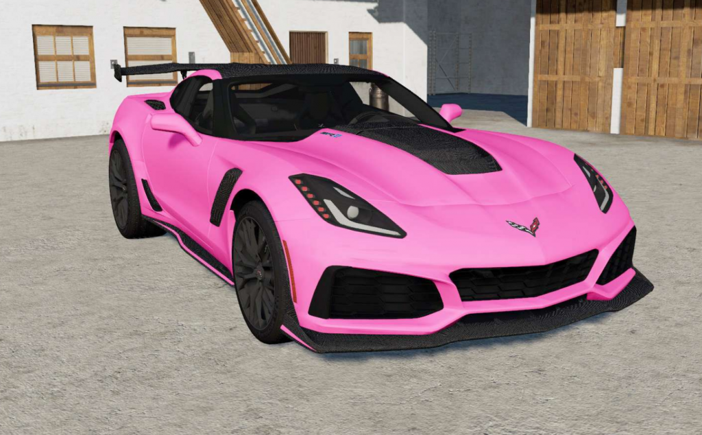 Chevrolet Corvette ZR1 (C7) 2018 v1.0 FS19 Mod | FS25 Mods / FS22 Mods