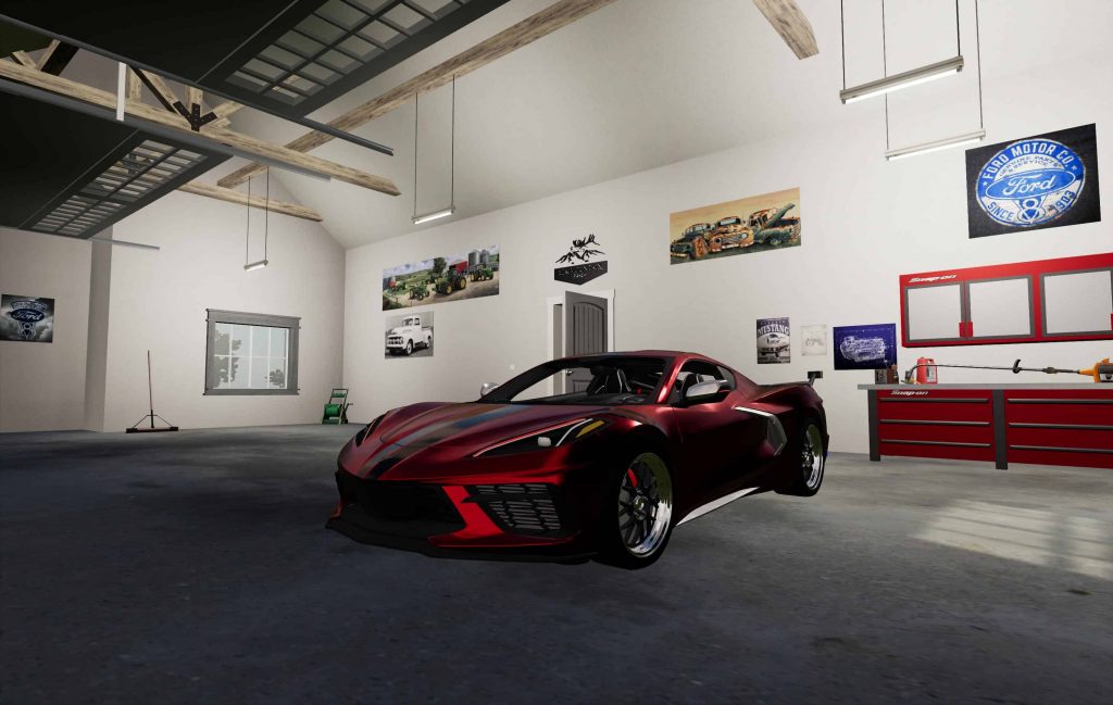 Corvette 2020 v1.0 FS19 Mod | FS25 Mods / FS22 Mods