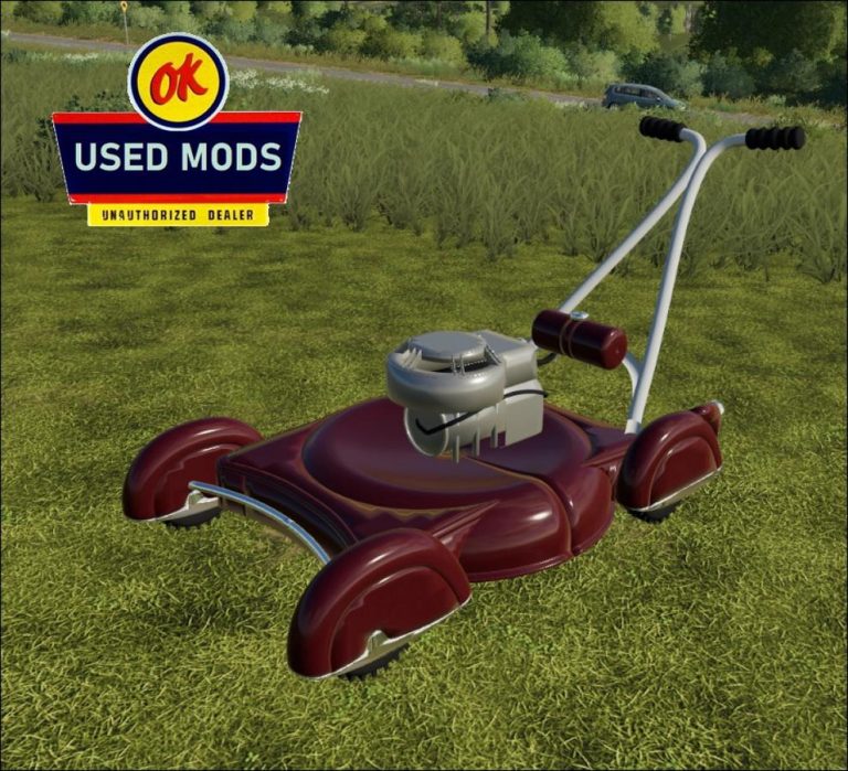 Vintage Push Mower v1.0 FS19 Mod | FS25 Mods / FS22 Mods