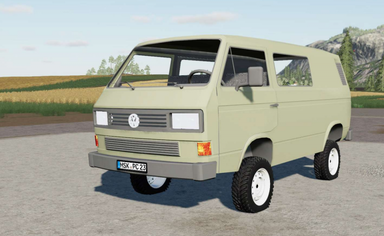 Volkswagen Transporter (T3) 1990 FS19 Mod | FS25 Mods / FS22 Mods