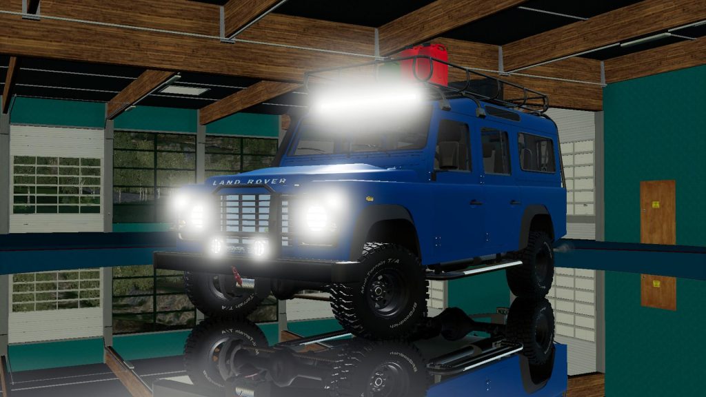 Land Rover Defender Wagon 110 v2.0 FS19 Mod | FS25 Mods / FS22 Mods