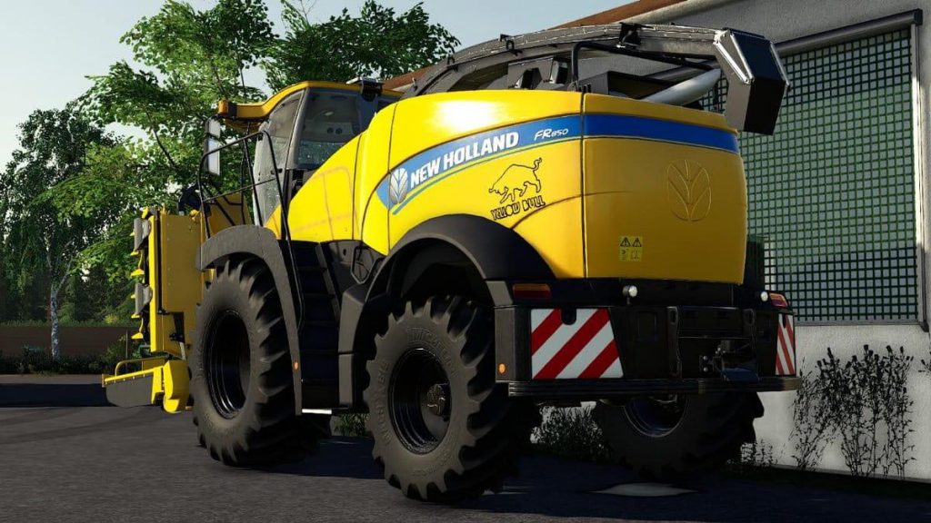 New Holland FR850 Yellow Bull v1.0 FS19 Mod | FS25 Mods / FS22 Mods
