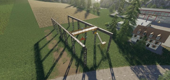 HAJ 5 Bay Garage v1.0 FS19 - FS22 Mod / F19 Mod