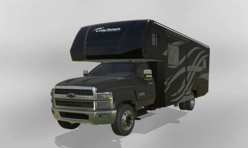 Chevy 4500 Camper V1.1 FS19 Mod | FS25 Mods / FS22 Mods