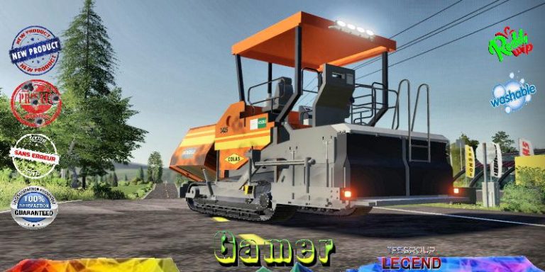 FINISSEUR VOGELE COLAS v2.0 FS19 Mod | FS25 Mods / FS22 Mods