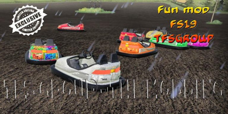 FUN MODS BUMPERS CARS v2.0 FS19 Mod | FS25 Mods / FS22 Mods