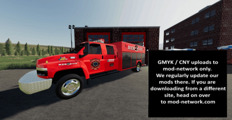 Chevrolet Kodiak Rescue V1.0 FS19 Mod | FS25 Mods / FS22 Mods