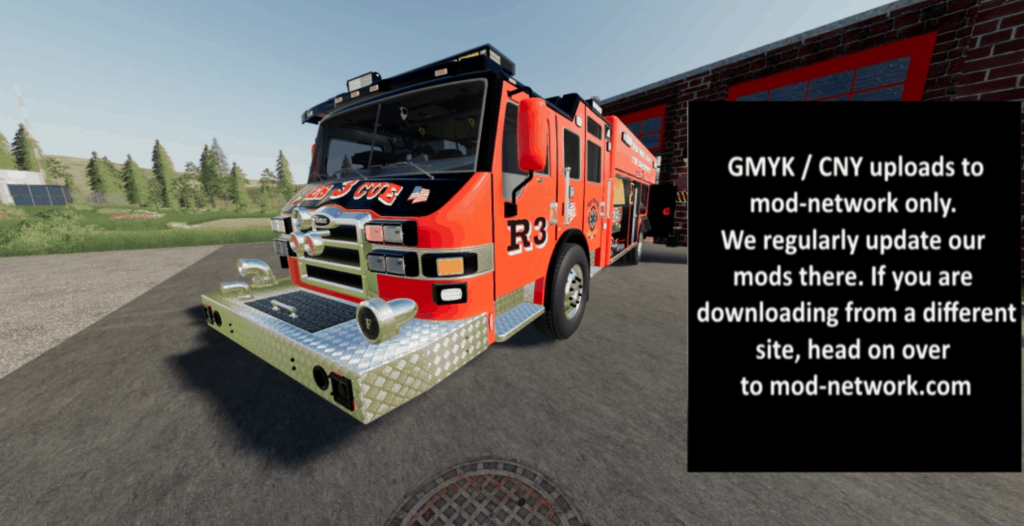 Pierce Velocity Single Axle Rescue V1.0 FS19 Mod | FS25 Mods / FS22 Mods