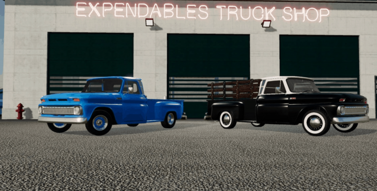 1966 Chevrolet C10 Fleetside V1.0 FS19 Mod | FS25 Mods / FS22 Mods