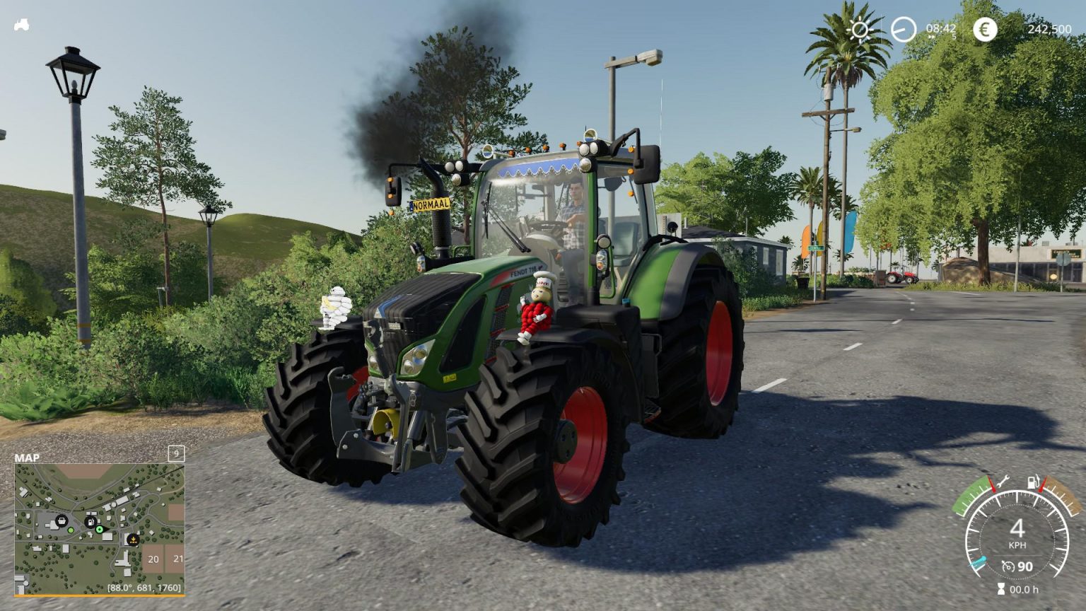 Fendt 724 avec fumée v1.0 FS19 Mod | FS25 Mods / FS22 Mods