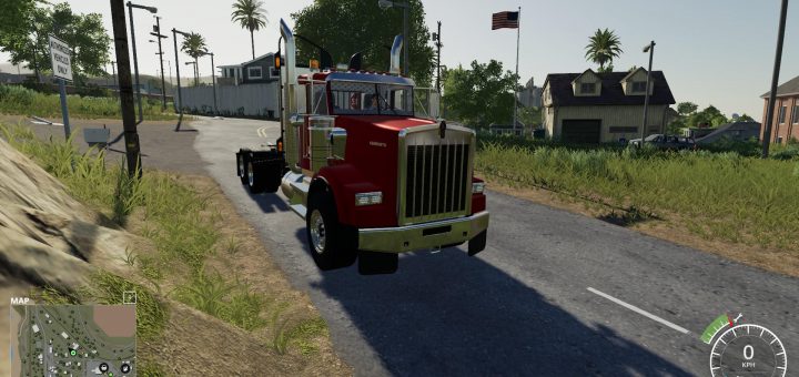 Kenworth T408 SAR v1.0 FS19 - FS22 Mod / F19 Mod