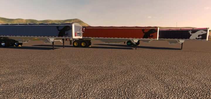 Remorque Fedex V1.0 FS19 - FS22 Mod / F19 Mod