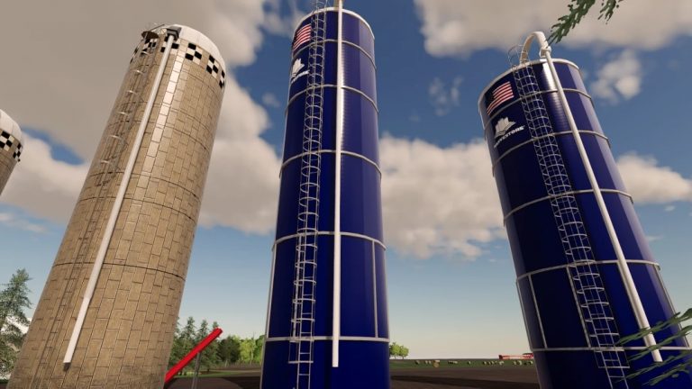 80 'Stave Silo v1.0 FS19 Mod | FS25 Mods / FS22 Mods