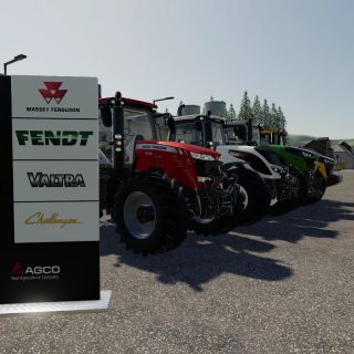 AGCO Dealer Sign v1.1 FS19 Mod | FS25 Mods / FS22 Mods