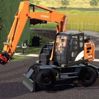 Hitachi 145W v2.0 FS19 Mod | FS25 Mods / FS22 Mods