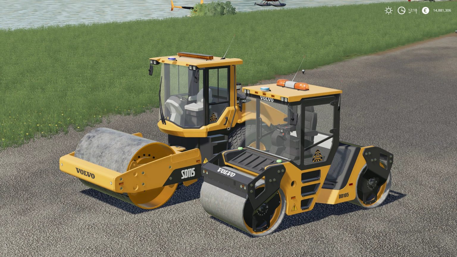Compacteur de route Volvo SD-115 v1.0 FS19 Mod | FS25 Mods / FS22 Mods