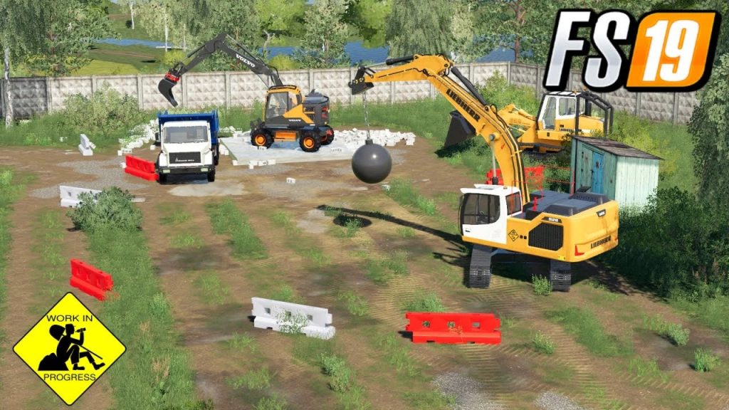 Pack d'extension Démolition v1.0 FS19 Mod | FS25 Mods / FS22 Mods