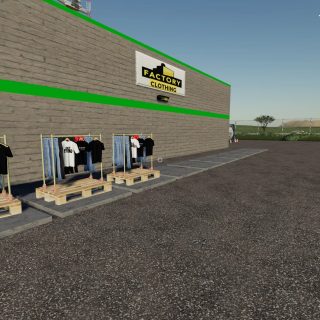 Usine de vêtements v1.0 FS19 Mod | FS25 Mods / FS22 Mods