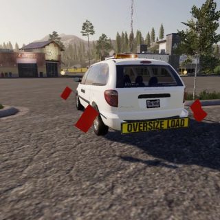 Dodge Grand Caravan Oversize Load/Pilote Car v1.0 FS19 Mod | FS25 Mods ...