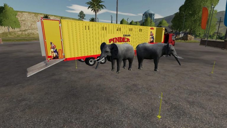 Remorque Éléphant PINDER v1.0 FS19 Mod | FS25 Mods / FS22 Mods
