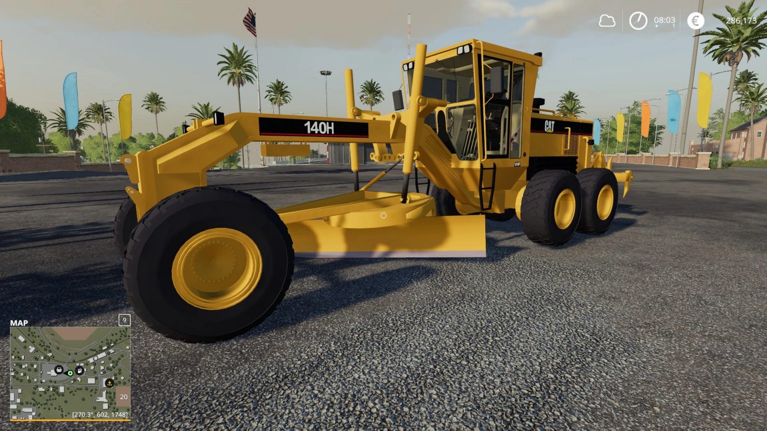 Caterpillar 140H v1.0 FS19 Mod | FS25 Mods / FS22 Mods